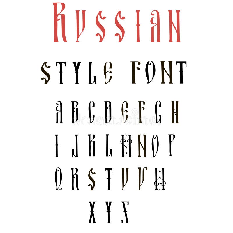 Russian Font