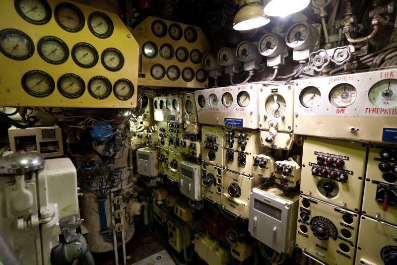Russian submarine interior stock image. Image of center - 40023233