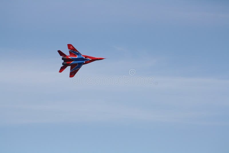 Russian Supersonic Fighter MiG-29 Editorial Image - Image of bend ...