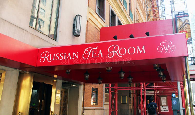 Russian Tea Room. editorial stock image. Image of beverages - 20322259