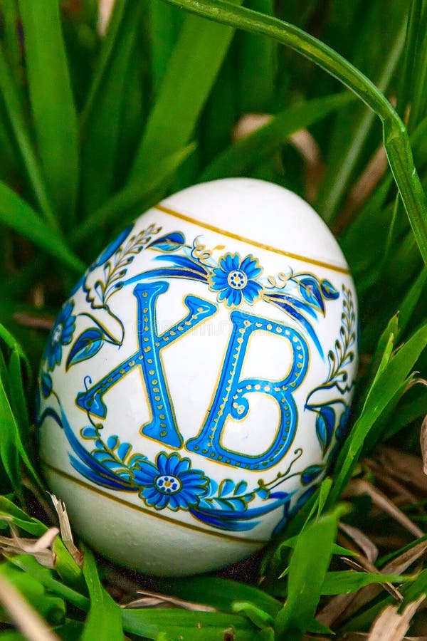 Russian Traditional Easter Egg Stock Photo - Image of homemade ...