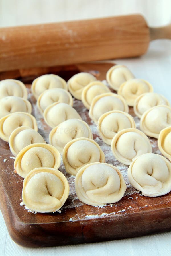 Russian Traditional Ravioli Stock Image - Image of flour, traditional ...