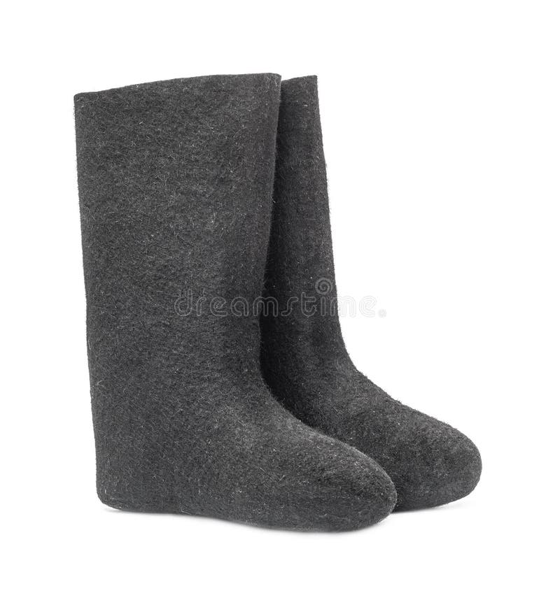 Russian Traditional Winter Felt Boots Valenki Stock Photo - Image of ...