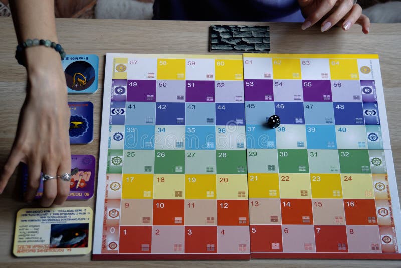 Russian Transformational Game Lila Chakra. Playing Field. Stock Image ...