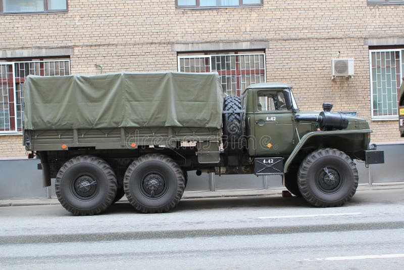 Russian truck Ural stock image. Image of truck, recovery - 21862637