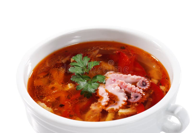 Russian and Ukrainian Cuisine - Fish Solyanka Stock Photo - Image of ...