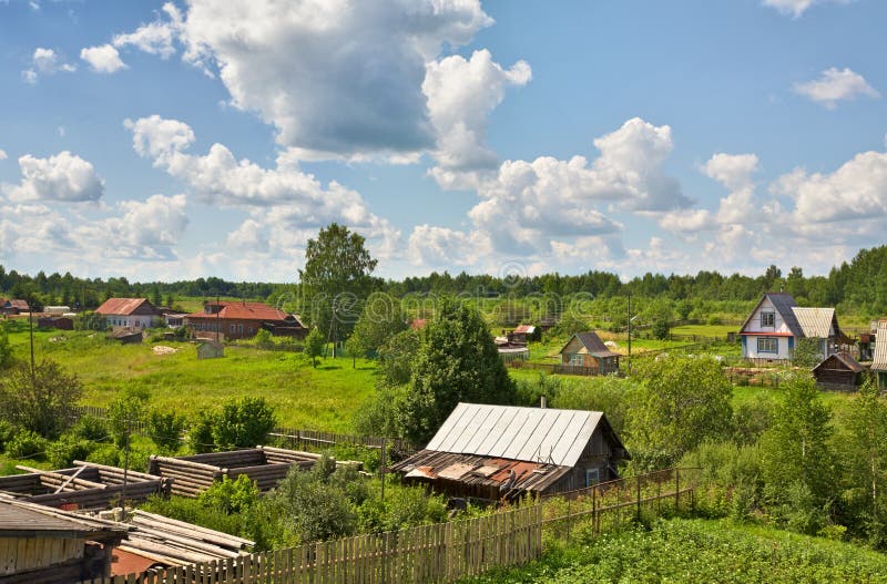 RUSSIAN countryside stock photo. Image of farm, lowdense - 14256452
