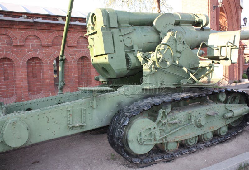 Russian Artillery Gun - World War II Stock Image - Image of battle ...