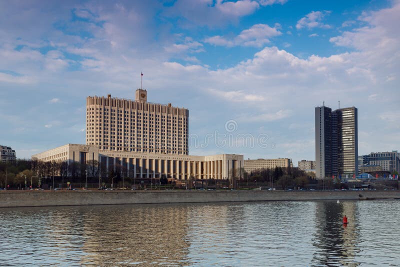 Russian White House, Government Building Stock Image - Image of ...