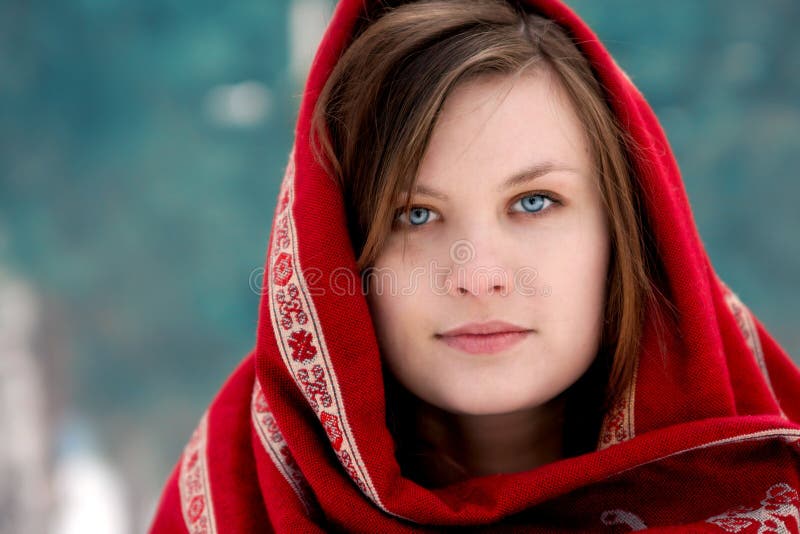 Russian woman stock image. Image of clother, woman, beauty - 4948289