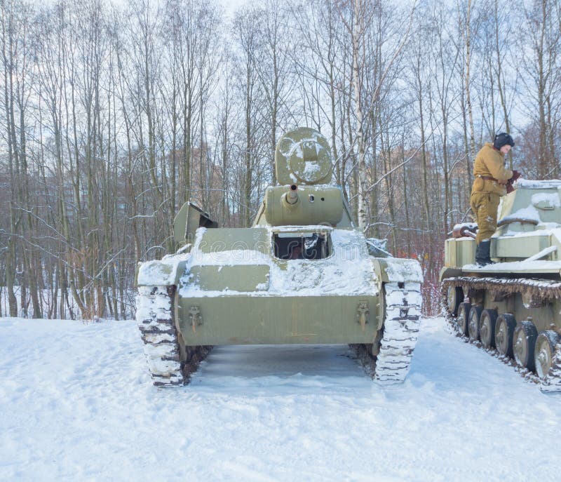 Winter T 70 Russian Tank World War Ii Stock Photos - Free & Royalty ...