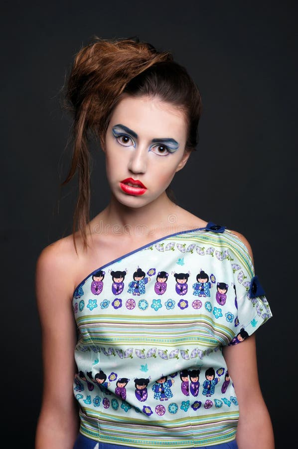 Russisch model stock foto. Image of zwart, briljant, sluit - 45385262