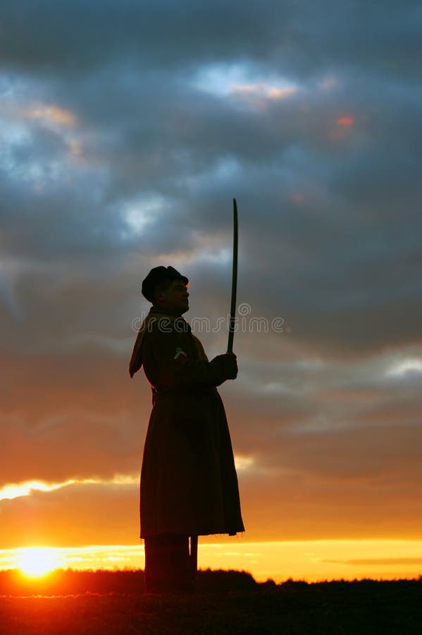 Russischer Soldat 1918. Reenacting WWI Stockfoto - Bild von kamera ...