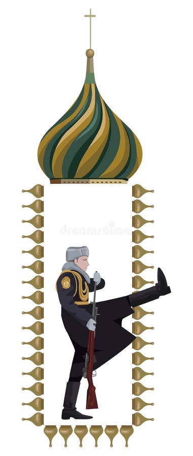 Russischer Soldat Und Wodka Vektor Abbildung - Illustration von ...