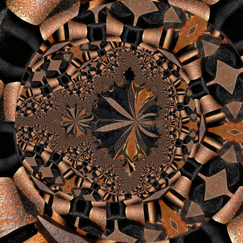 Rust Stars Abstract Shapes Blurs Backgrounds Stock Illustration ...