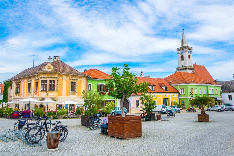 RUST, AUSTRIA, JUNE 18, 2016: View of the Austrian City Rust Famous for ...