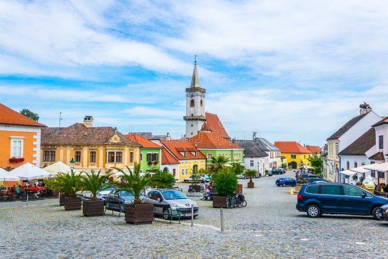 RUST, AUSTRIA, JUNE 18, 2016: View of the Austrian City Rust Famous for ...