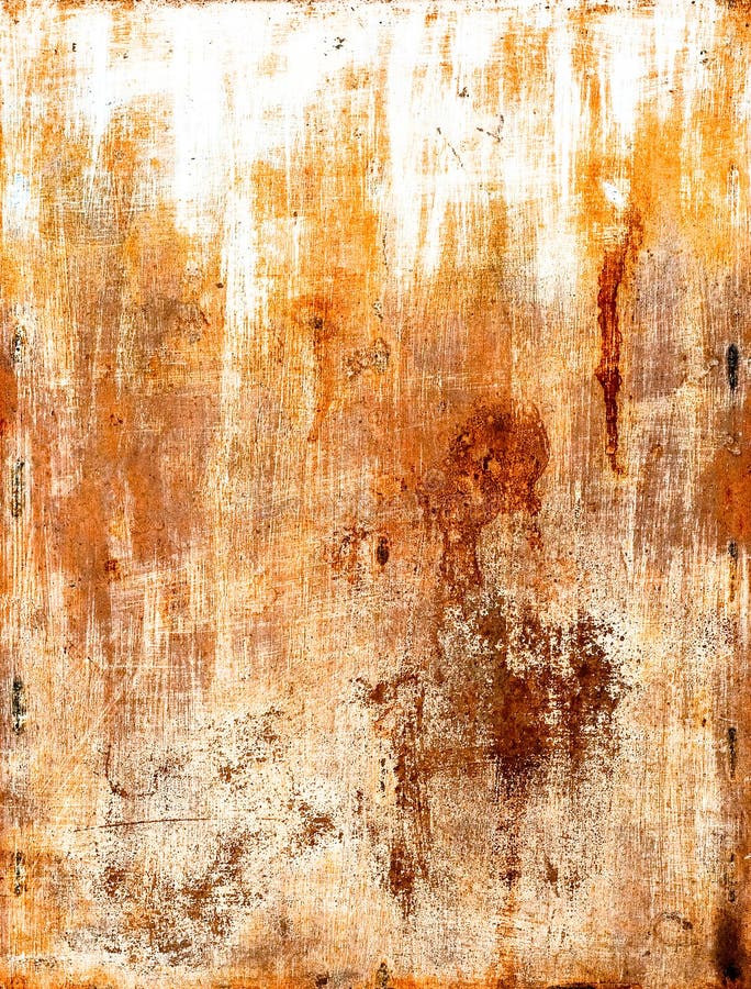 Bright Rust Stains Texture Isolated on White Stock Image - Image of ...