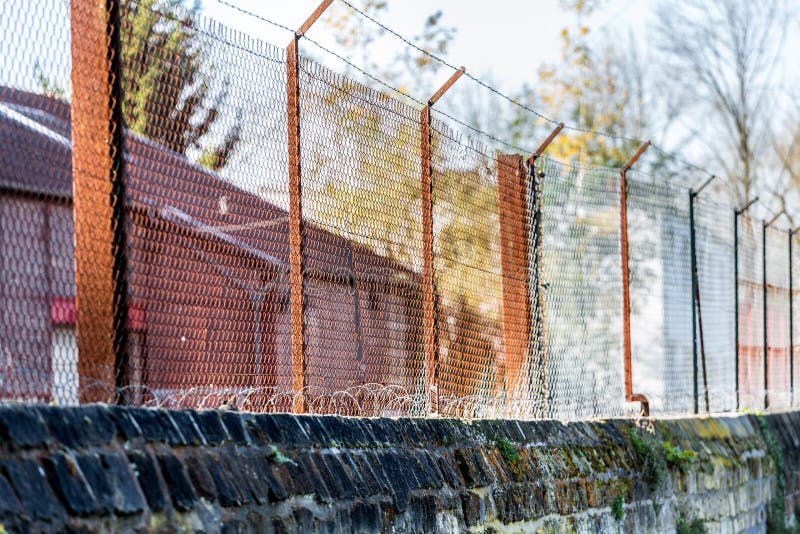 Rust barrier stock photo. Image of netting, stonen, wired - 49319892
