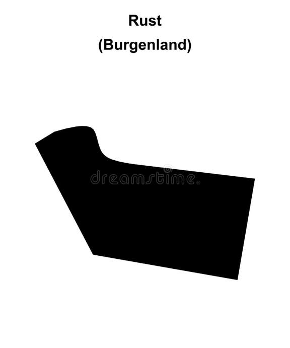 Rust outline map stock illustration. Illustration of rust - 371628261