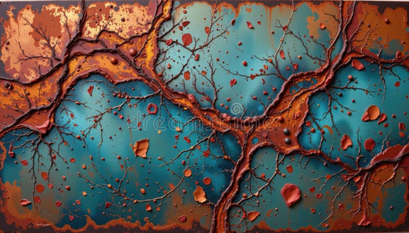 Rust bloom abstract stock illustration. Illustration of pitting - 382856688