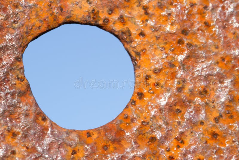 Rust and blue circle. stock photo. Image of irregular - 20534982