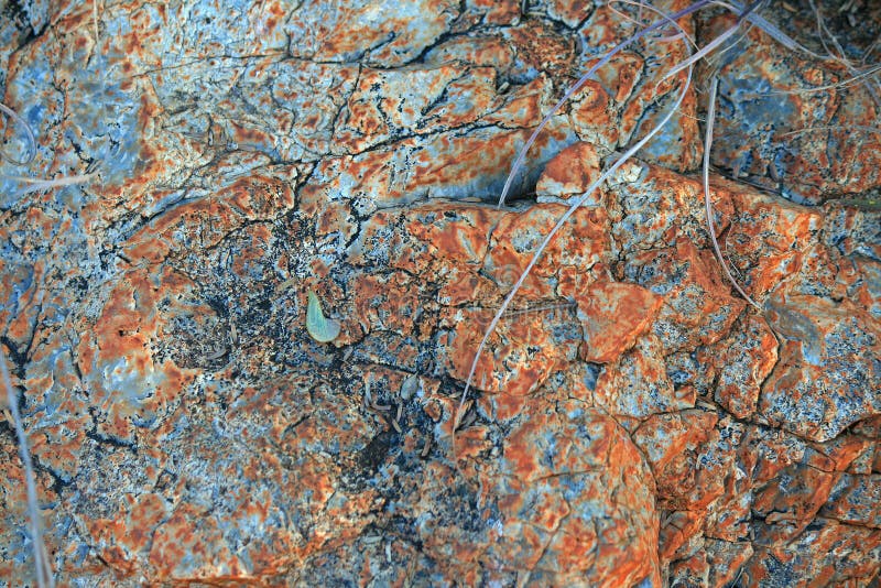Rust and Blue Coloured Rock. Stock Photo - Image of southern, colours ...