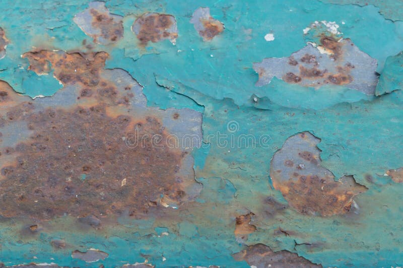 Rust on Blue Iron Plate Background Stock Image - Image of industrial ...