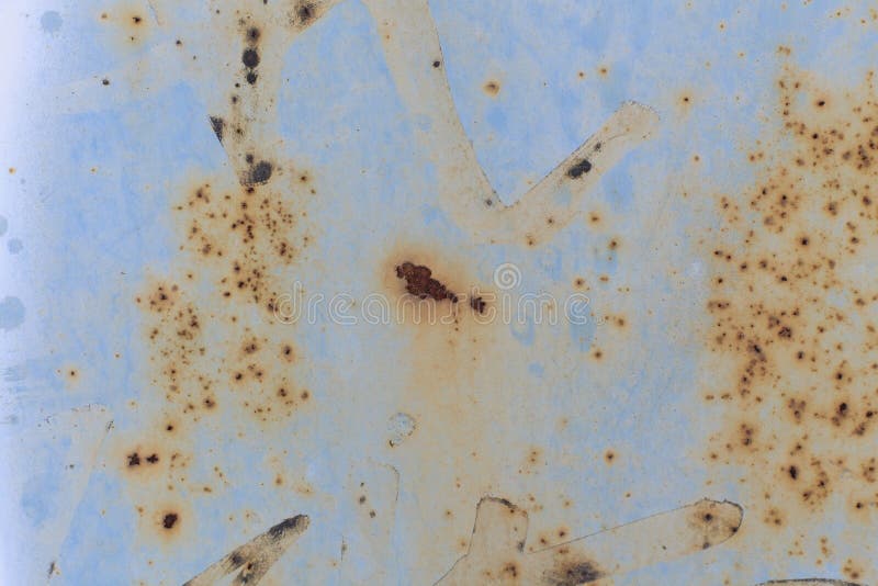 Rust on blue metal stock image. Image of acid, frame - 66600981