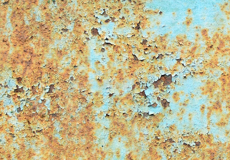 Rust on Blue Steel Background Stock Image - Image of neglected, lines ...