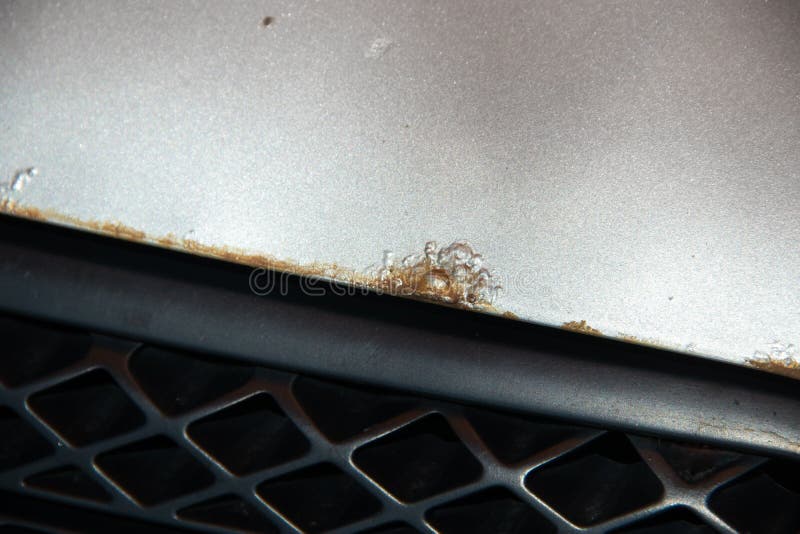 Rust on a car bonnet stock photo. Image of vehicle, wheel - 108851598