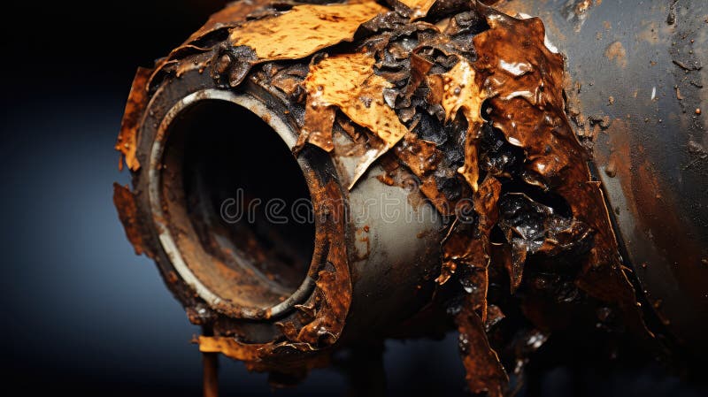 Rust broken metal stock illustration. Illustration of fragmented ...