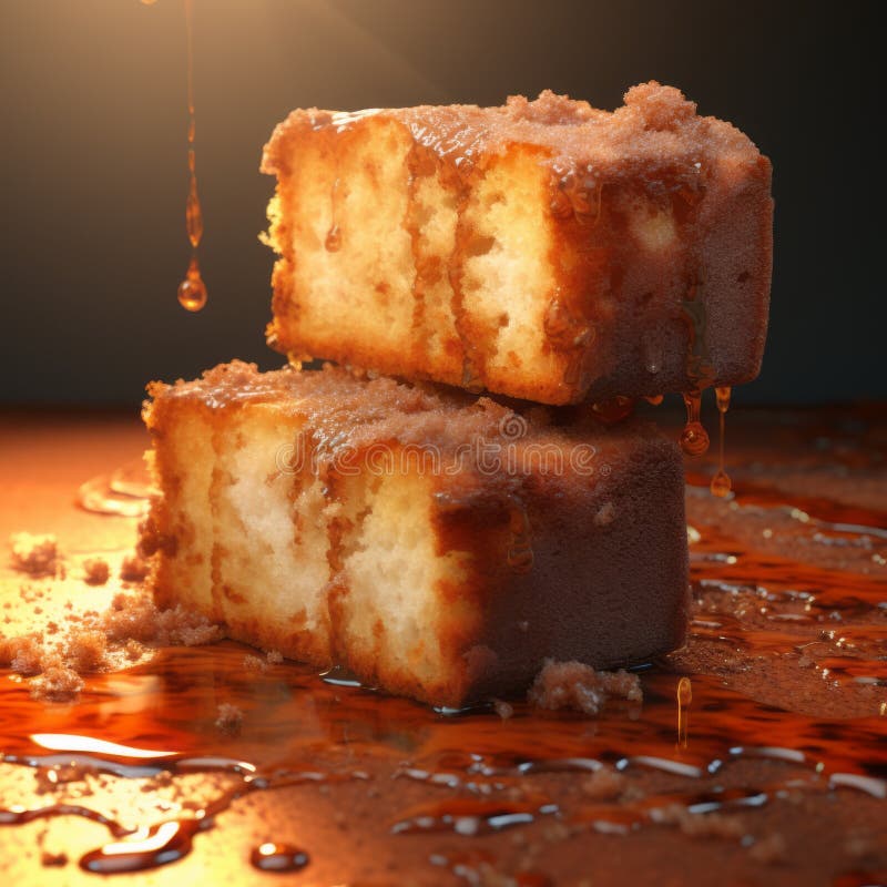 Rust Cake: a Deliciously Unique 3d Render Stock Illustration ...