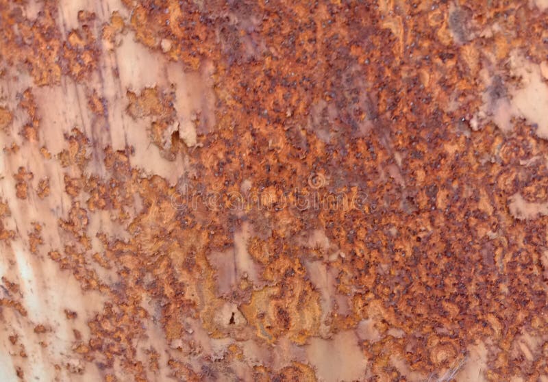 Rust is Caused by a Reaction between Oxygen and Iron. Stock Photo ...