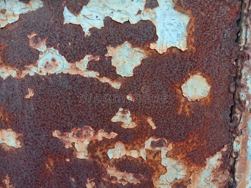 Rust is Caused by a Reaction between Oxygen and Iron. Stock Photo ...