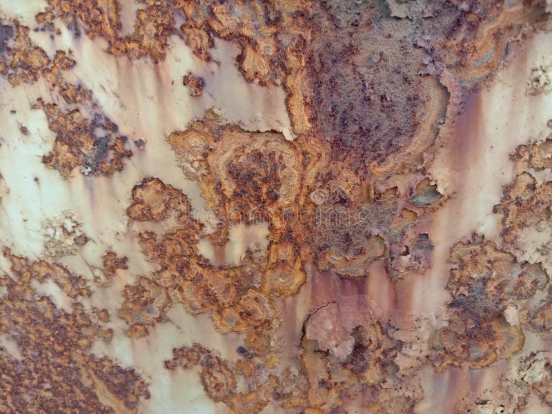 Rust is Caused by a Reaction between Oxygen and Iron. Stock Photo ...