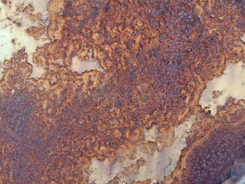 Rust is Caused by a Reaction between Oxygen and Iron. Stock Photo ...