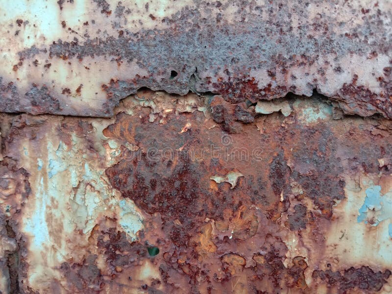 Rust is Caused by a Reaction between Oxygen and Iron. Stock Photo ...