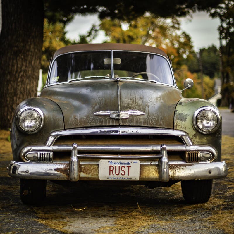Rust Classic Car Vintage Hot Rod Editorial Stock Image - Image of rust ...