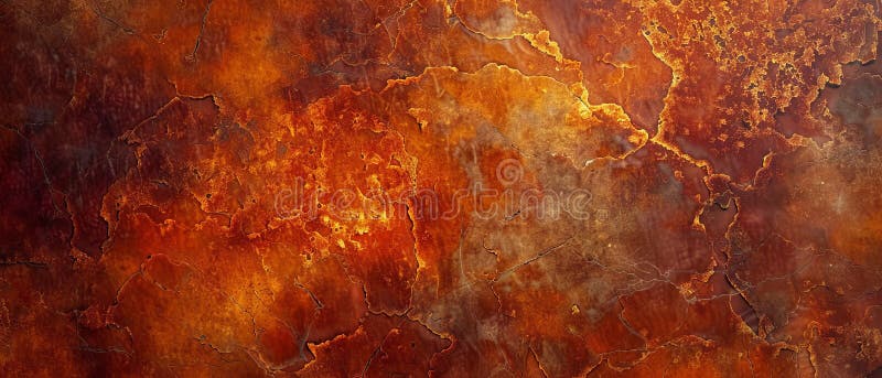 Rust Colored Crackled Texture Design Background Stock Illustration ...
