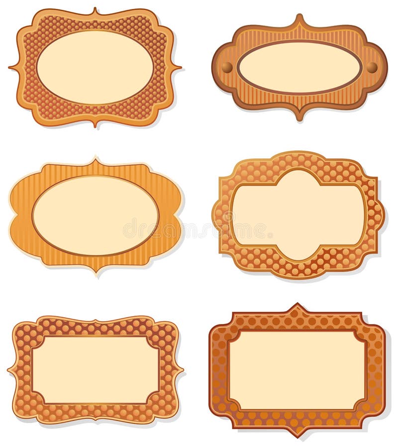 Retro ornate border design stock vector. Illustration of border - 68525521