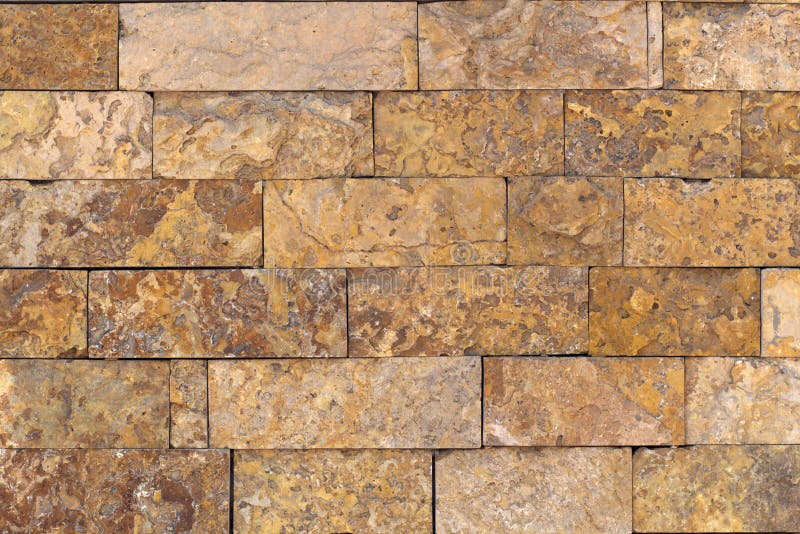 Rust-colored Sandstone Wall. Natural, Rustic Style Construction. Stock ...