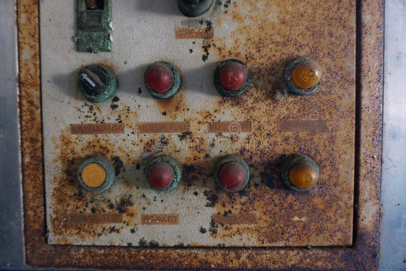 Rust on control button stock image. Image of board, panel - 92853237