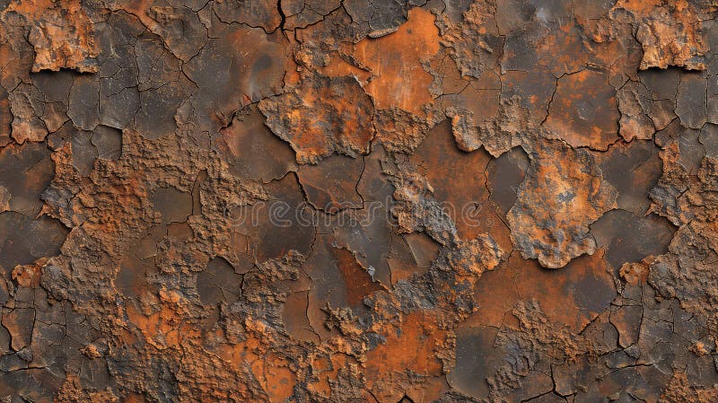 Rust and Corrosion Damage are Evident on Aged Metal Panel Surface Stock ...
