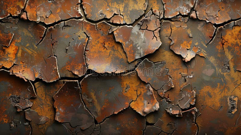 Rust and Corrosion Damage are Evident on Aged Metal Panel Surface Stock ...