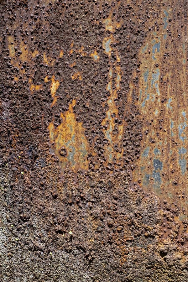Rusty Metal Panel and Chalk Letters Grunge Texture Stock Photo - Image ...