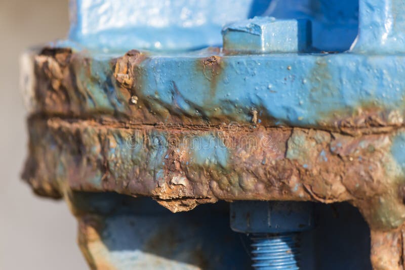 Rust Damage Steel Structure Stock Photo - Image of decoration, pipeline ...