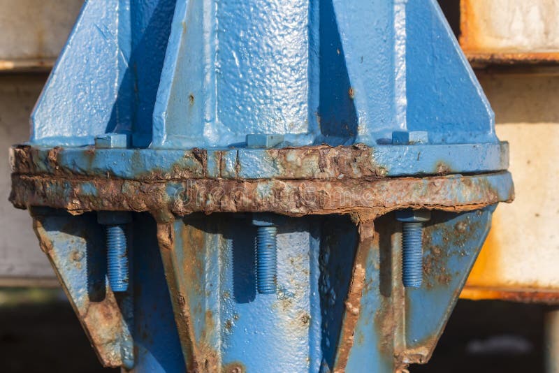 Rust Damage Steel Structure Stock Photo - Image of decoration, pipeline ...