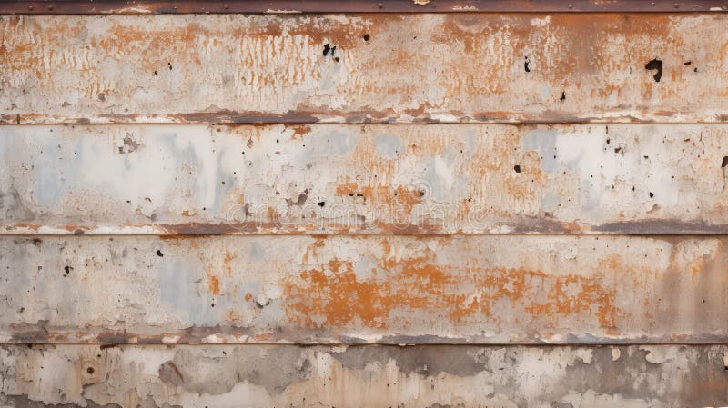 Rust damaged garage door stock image. Image of broken - 343573893