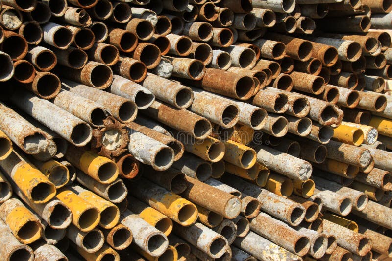 Rust Deformation Steel Pipe Stock Image - Image of materials ...